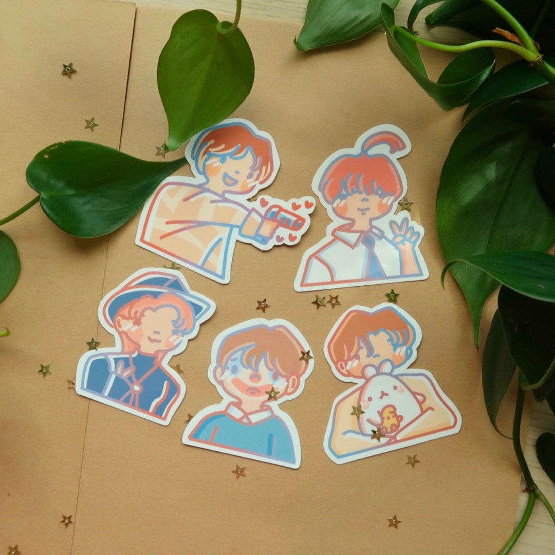 Txt Glossy Waterproof Vinyl Stickers - Etsy