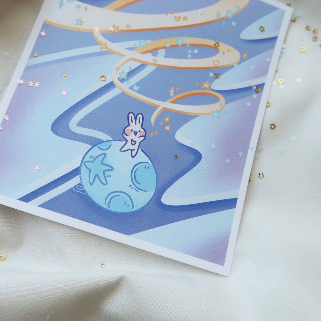 Cosmic Bunny Art Print - Etsy
