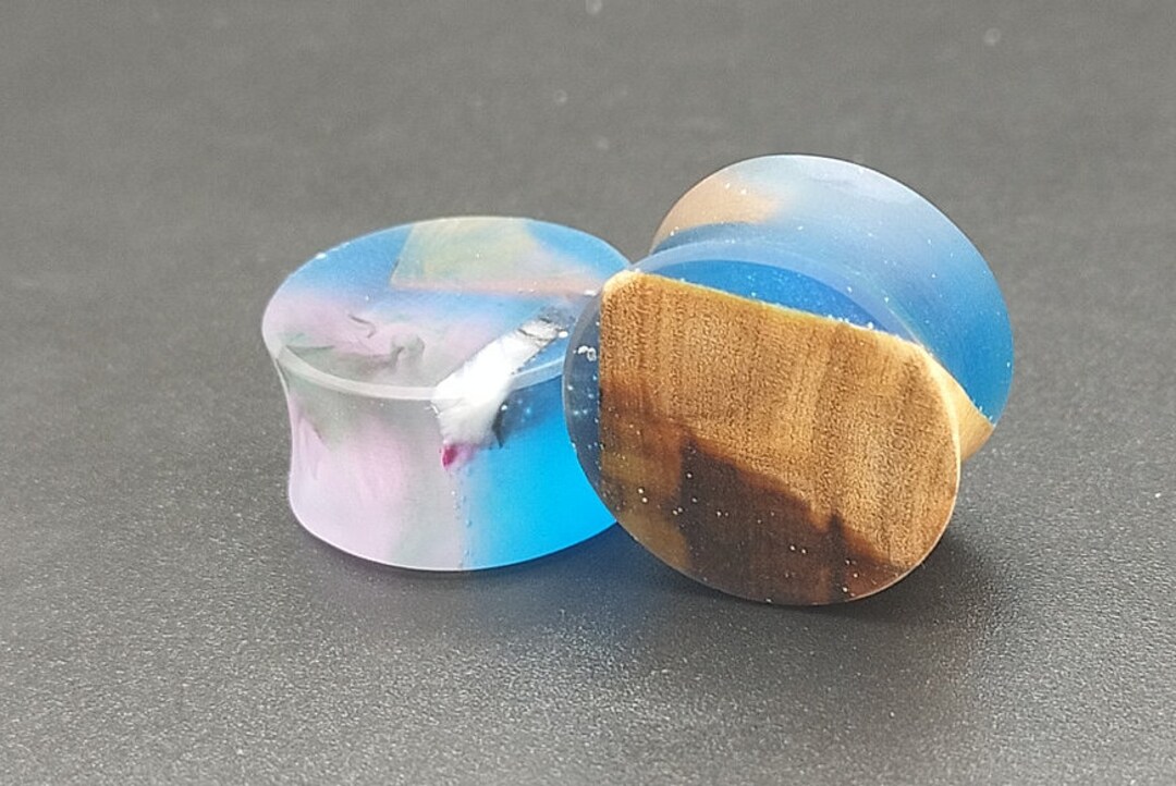 1 Pair of 20mm Resin Plugs - Etsy