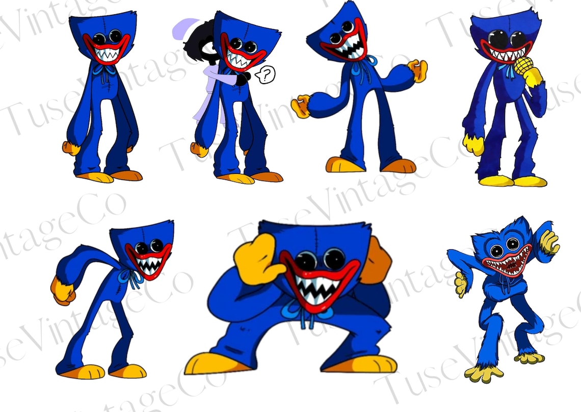 Huggy Wuggy PNG Bundle FNF Poppy Playtime Bundle Huggy Wuggy | Etsy France