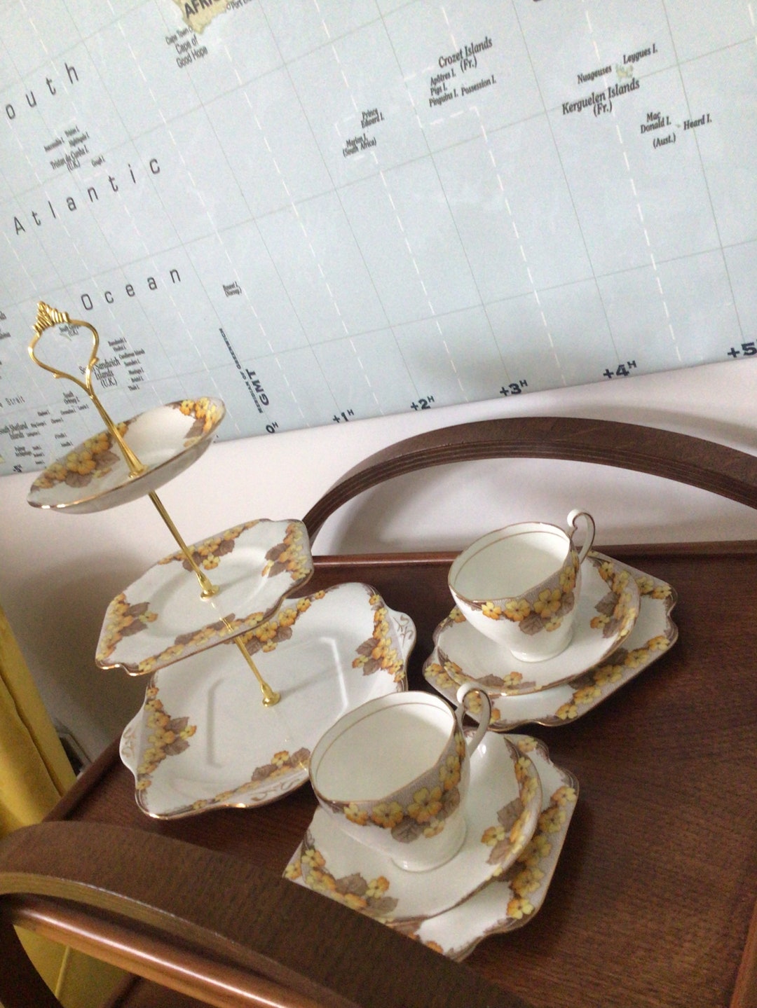 Art Deco Cake Stand 3 Tier and Two Matching Trios for - Etsy UK