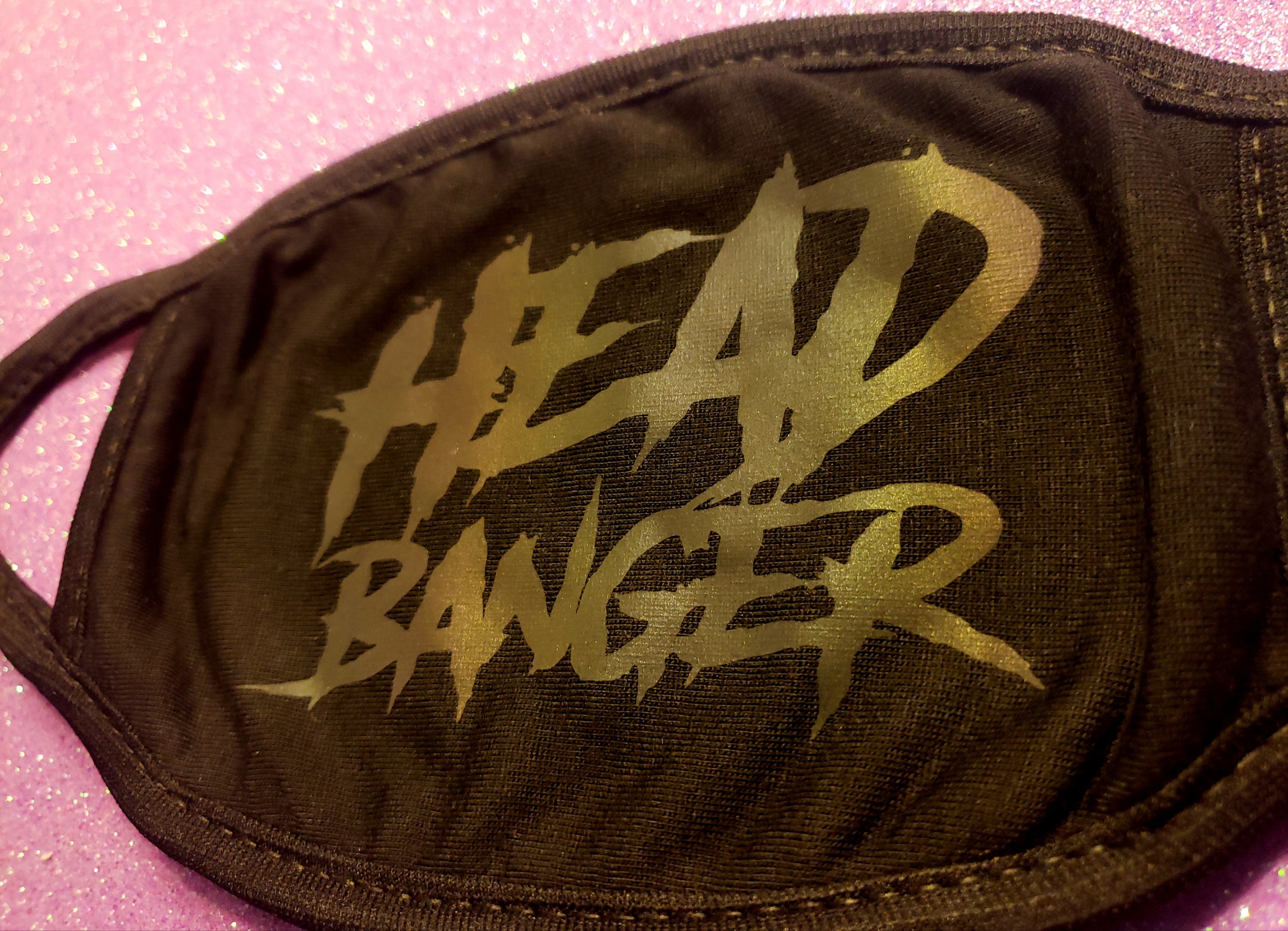 Headbanger Reflective Rave Face Mask Dust Mask EDM DJ Mask | Etsy