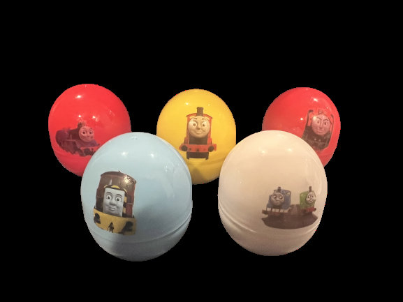 5 Eggs. Thomas and Friends 2.5”plastic Eggs, Egg Contains TOY TRAINS ...