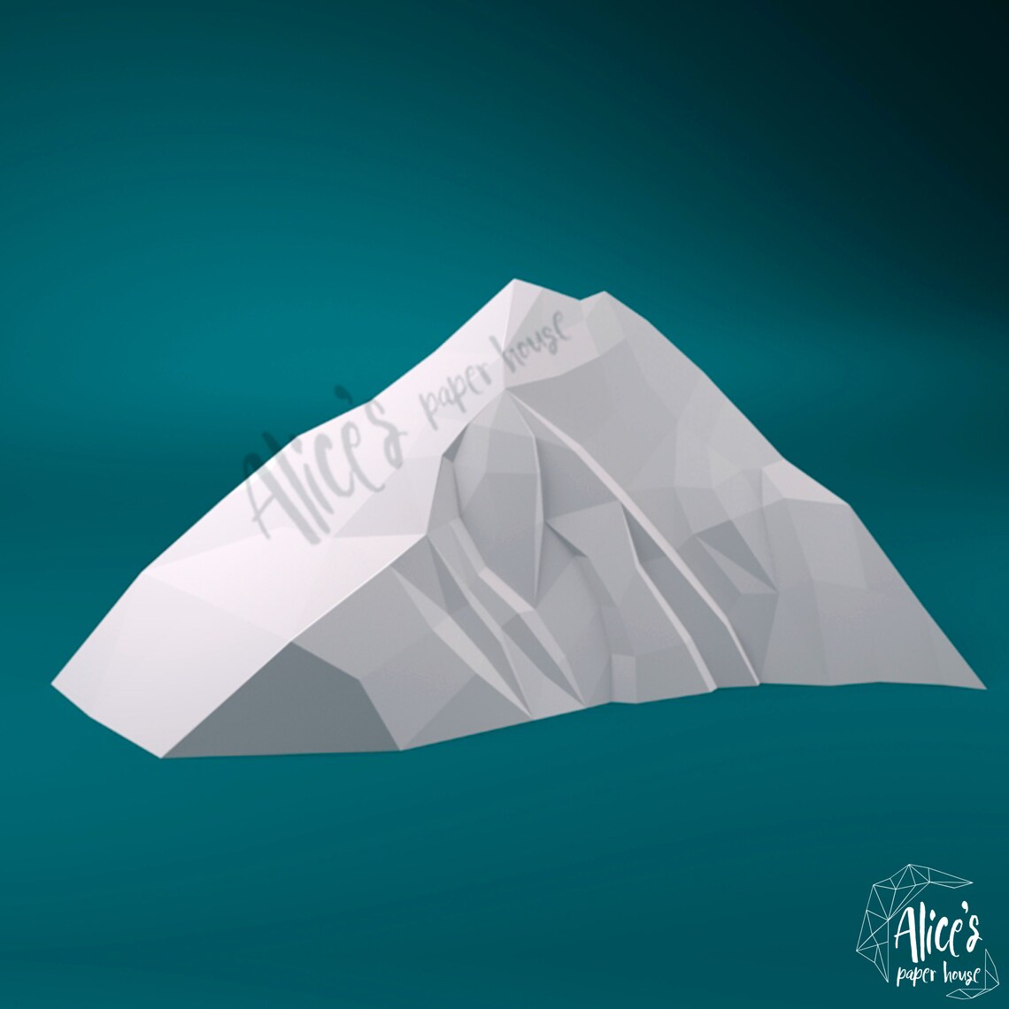 Mount Everest Papercraft, Chomolungma 3D Origami, Low Poly Mountaine ...