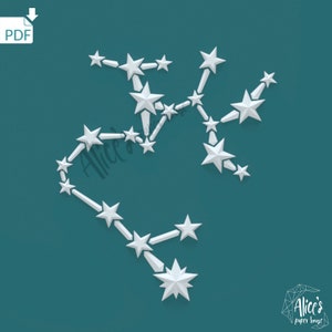 Constellation Sagittarius papercraft Papercraft star | Etsy