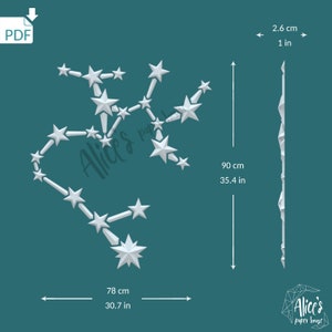 Constellation Sagittarius Papercraft Papercraft Star - Etsy