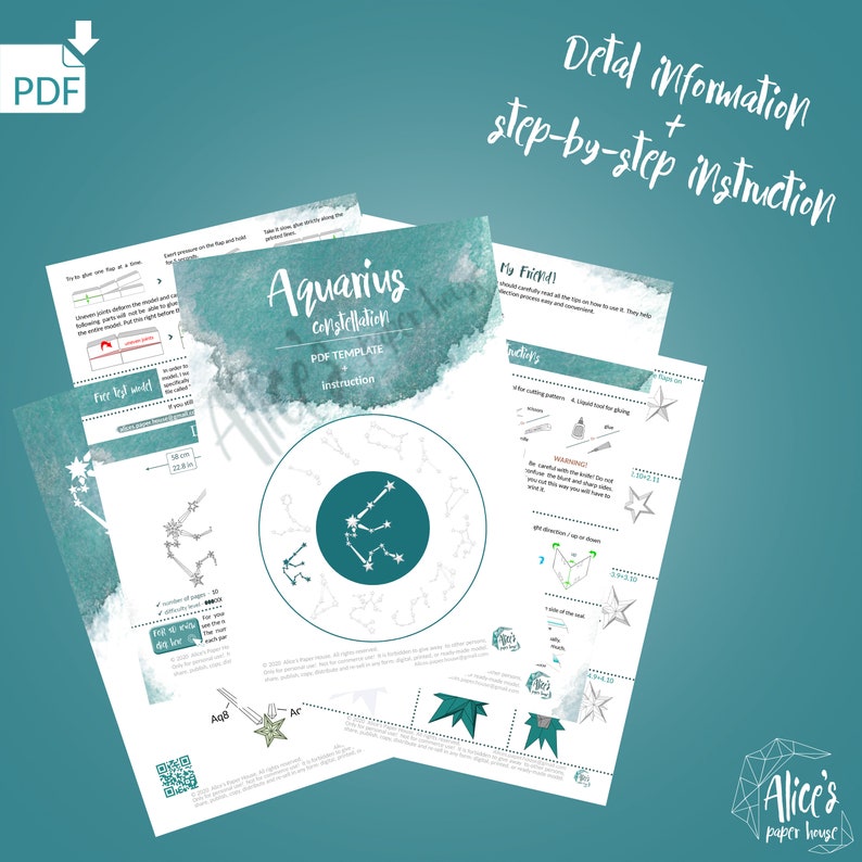 Constellation Scorpion Papercraft Papercraft Stars Scorpion - Etsy