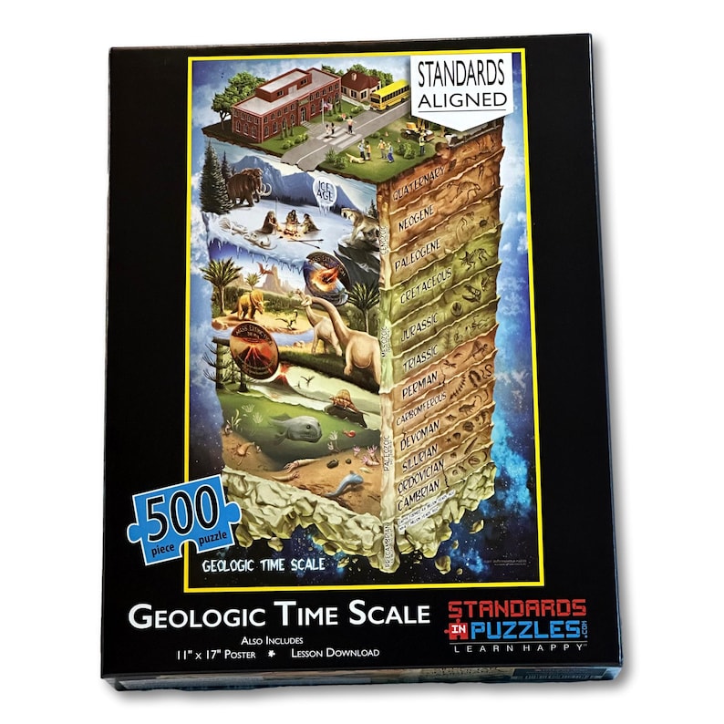 Geologic Time Scale Jigsaw Puzzle - Etsy Geologic Time Scale Jigsaw Puzzle - Etsy