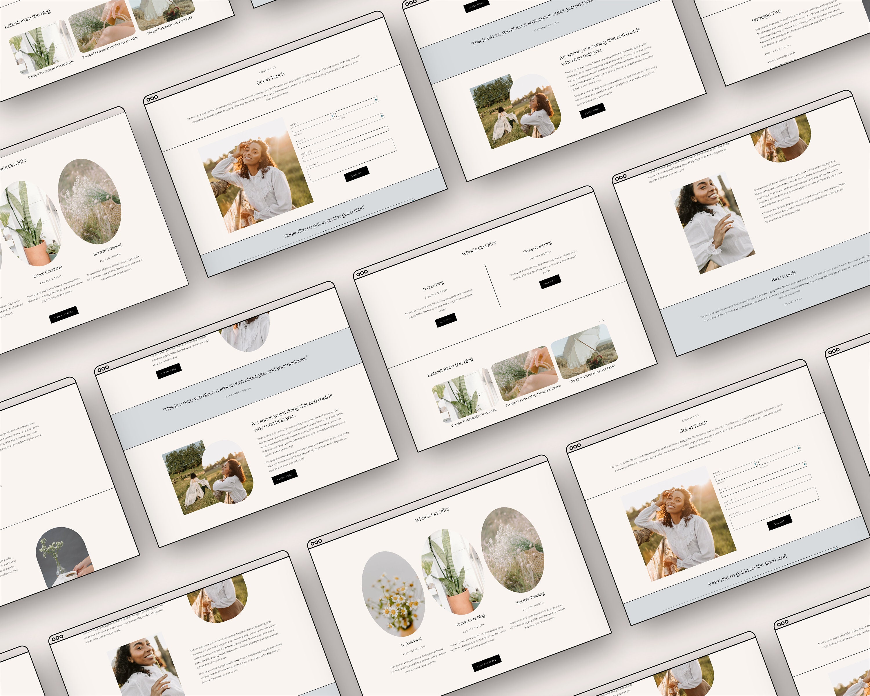 Paper & Party Supplies Simplistic Website Website Template Soleil Blog ...