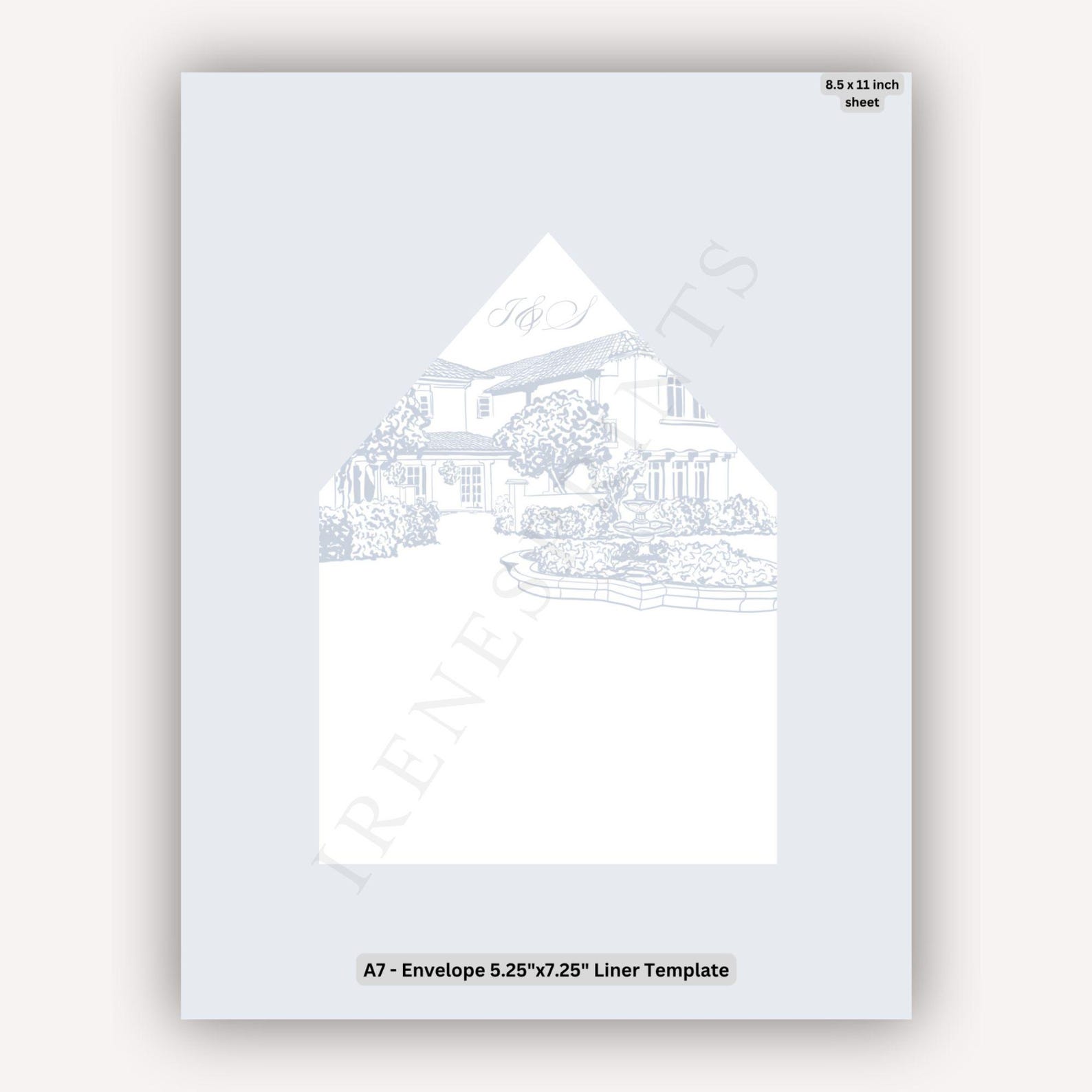 A7 Envelope Liner Template - Instant Download - Editable Canva Template ...