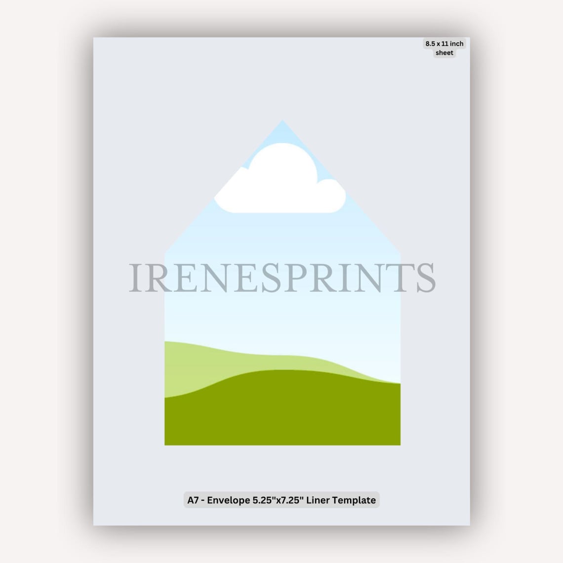 A7 Envelope Liner Template - Instant Download - Editable Canva Template ...