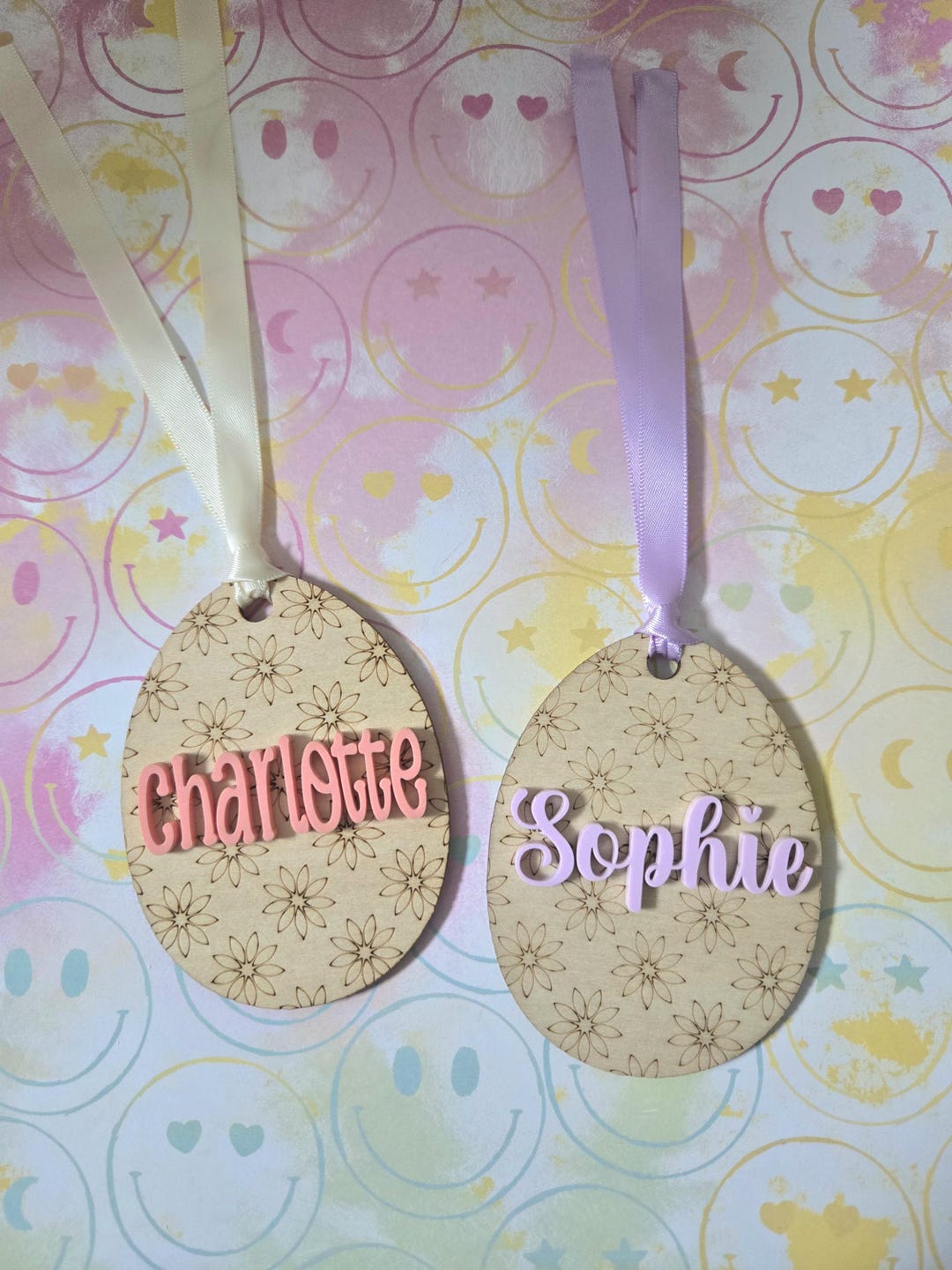 Engraved Easter Egg Name Tag | Easter Basket Name Tag | Easter Egg Name ...