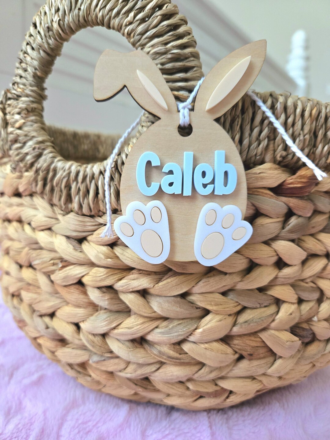 Easter Basket Name Tag | Bunny Name Tag | Gift for Kids | Easter ...