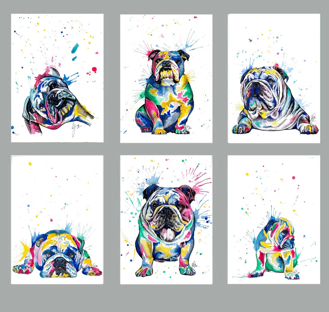 English Bulldog Prints | British Bulldog Painting | Bulldog Art ...