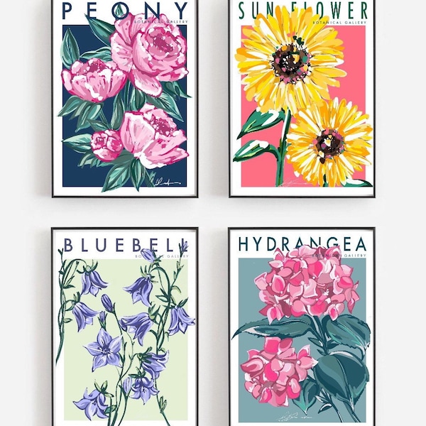 Pop Art Flowers - Etsy