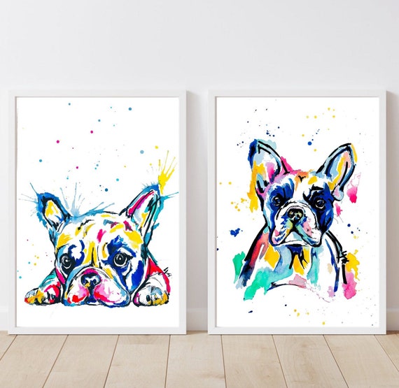French Bulldog Print Wall Art Decor Frenchie Bulldog Poster | Etsy