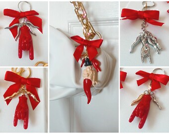 Italian Horn Gobbo Keychain - Etsy