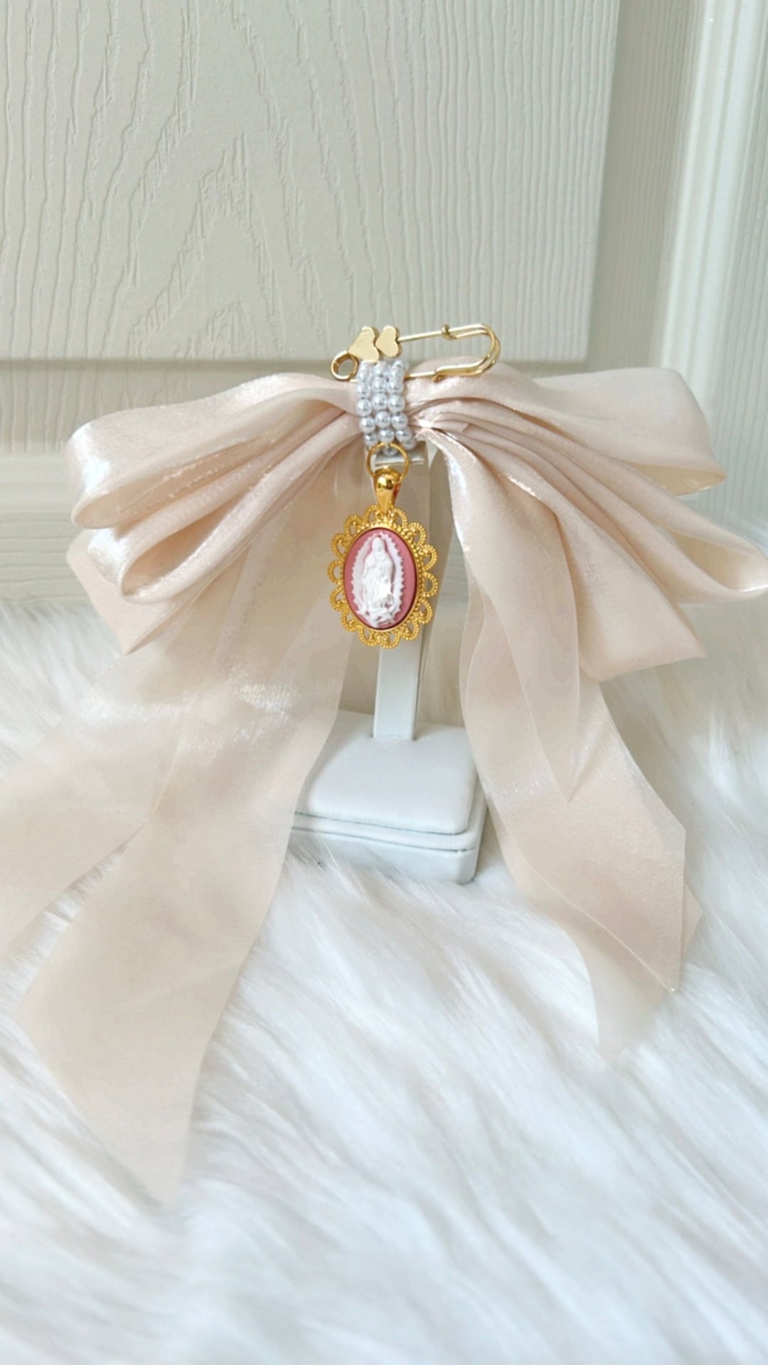 Mother Mary Crib Medal for Baby, Holy Mary Pin, Blessings for Baby ...