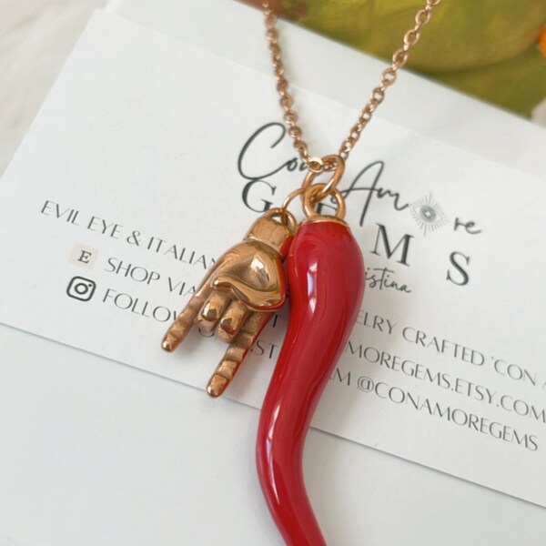 Italian Hand Charm - Etsy