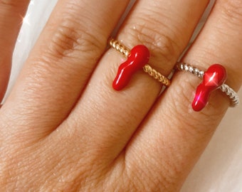 Italian Enamel Ring - Etsy