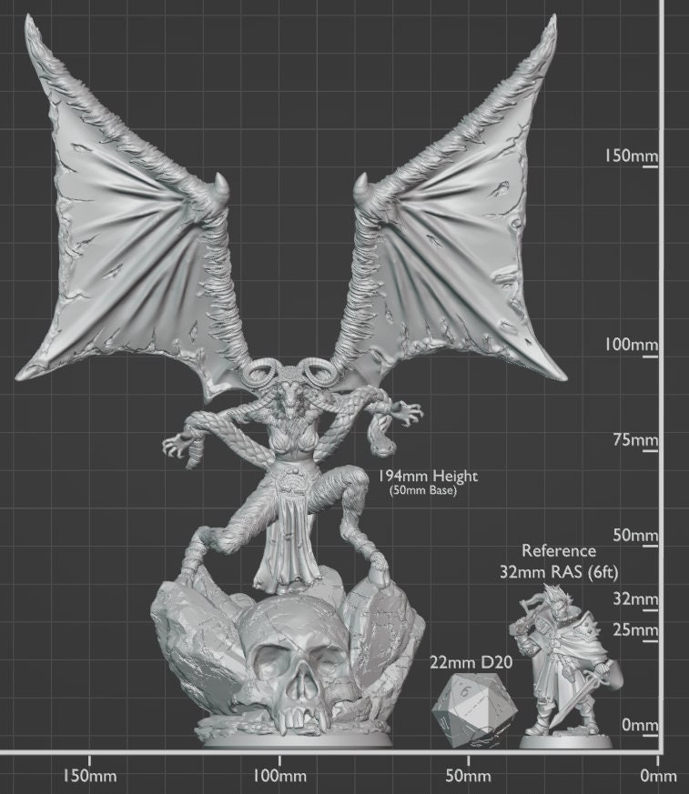 Winged Baphomet Demon Miniature - Flesh of Gods | Herald of Tzeentch ...