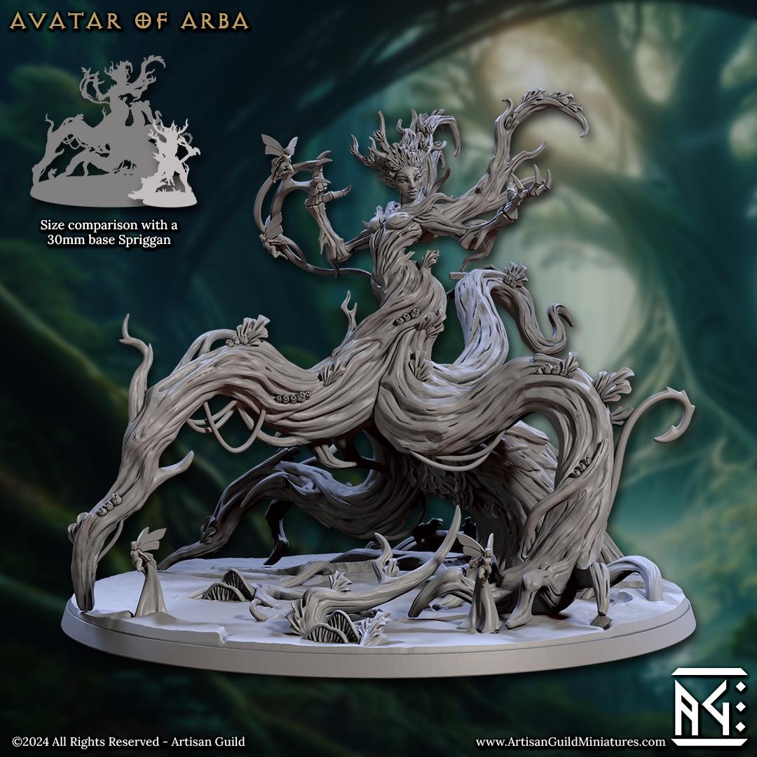 Giant Dryad Miniature - Artisan Guild | Sylvaneth Lady of Vines Model ...