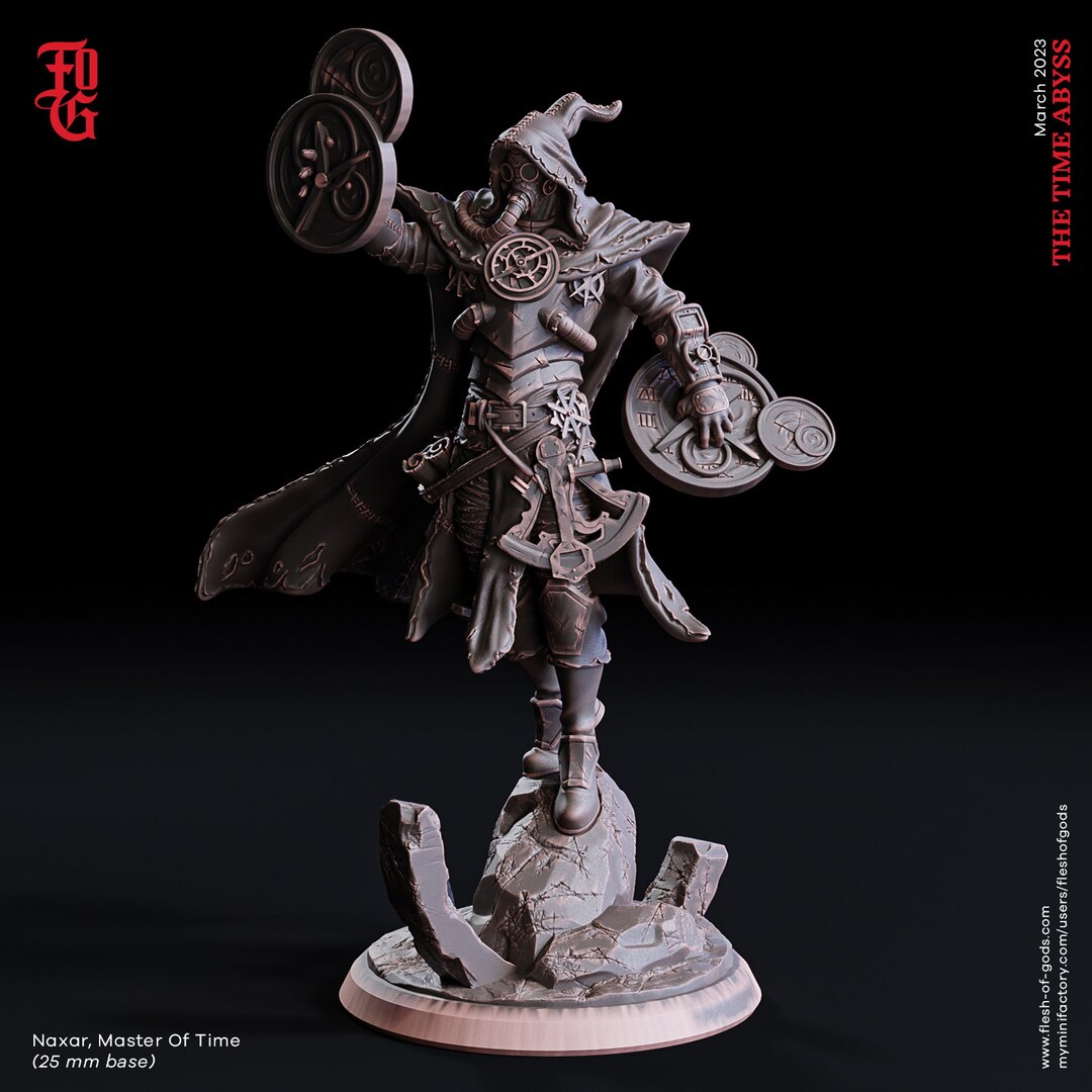 Grimdark Sorcerer Miniatures - Flesh of Gods | Chronomancer Model ...