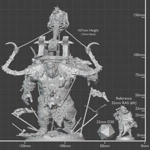 Ogre Seige Catapult Miniature - Lord of the Print | Troll Artillery ...