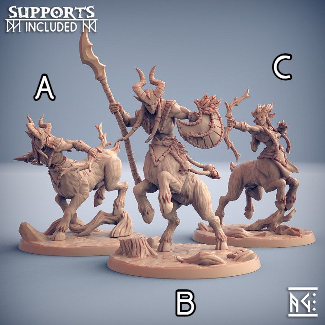 Centaur Rogue Miniatures - Artisan Guild | Satyr Beastfolk Ranger ...