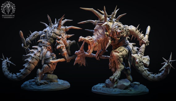 Toys Custom Lizardman Lizardfolk Savage Barbarian Warrior Dungeons and ...