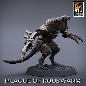 Skaven Gutter Runner Miniatures - Lord of the Print | Ratfolk Infantry ...