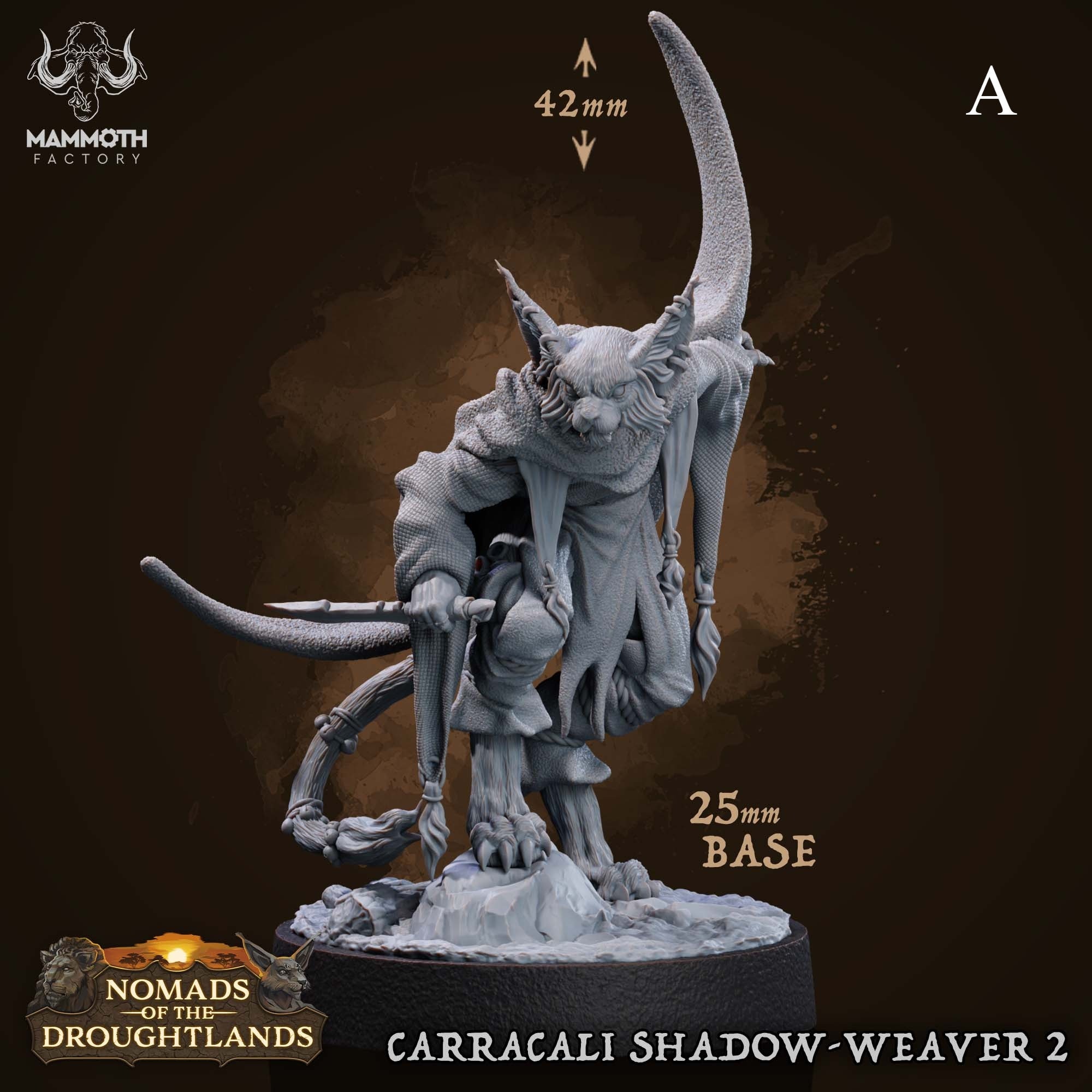 Tabaxi Rogue Miniatures - Mammoth Factory | Catfolk Infantry Models ...