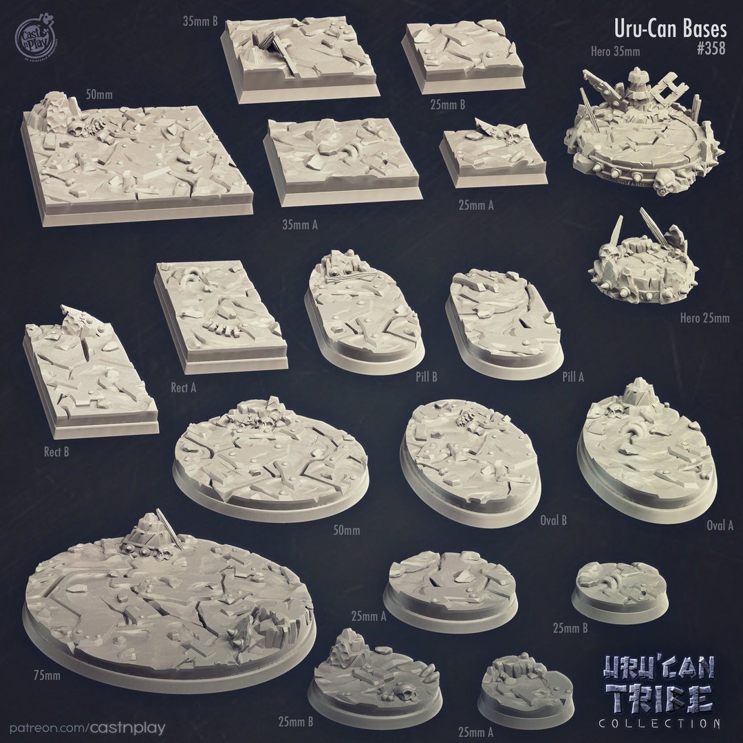 Junkyard Terrain Bases for Miniatures - Castnplay | Dungeons & Dragons ...