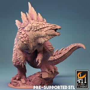 Godzilla Miniature - Lord of the Print | Kaiju Lizard King Model ...