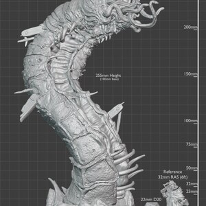 Purple Worm Miniature - Flesh of Gods | Desert Wurm Model | Chaos Beast ...