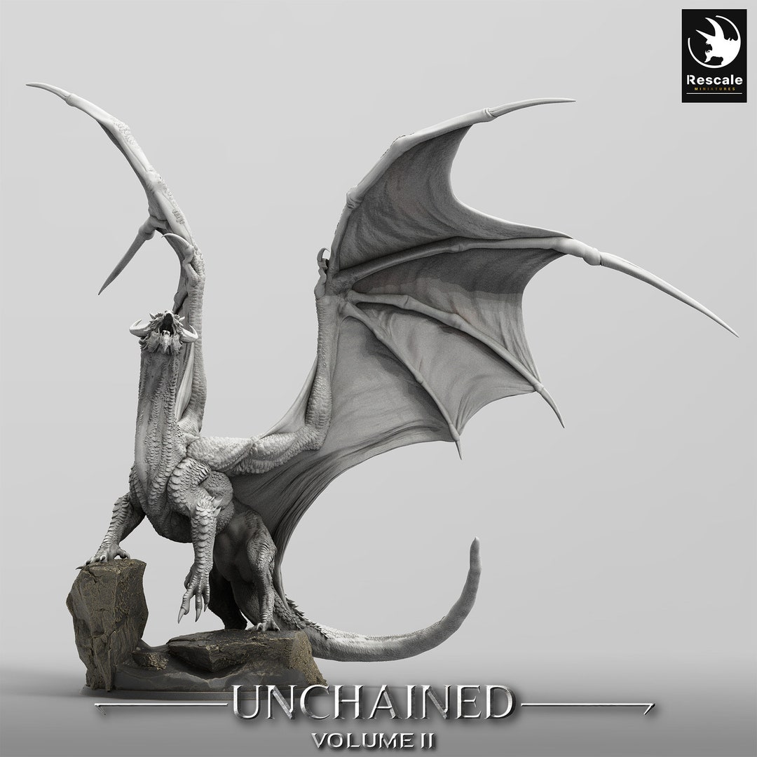 Elder Red Dragon Mount Miniature - Adult Githyanki War Beast Model ...