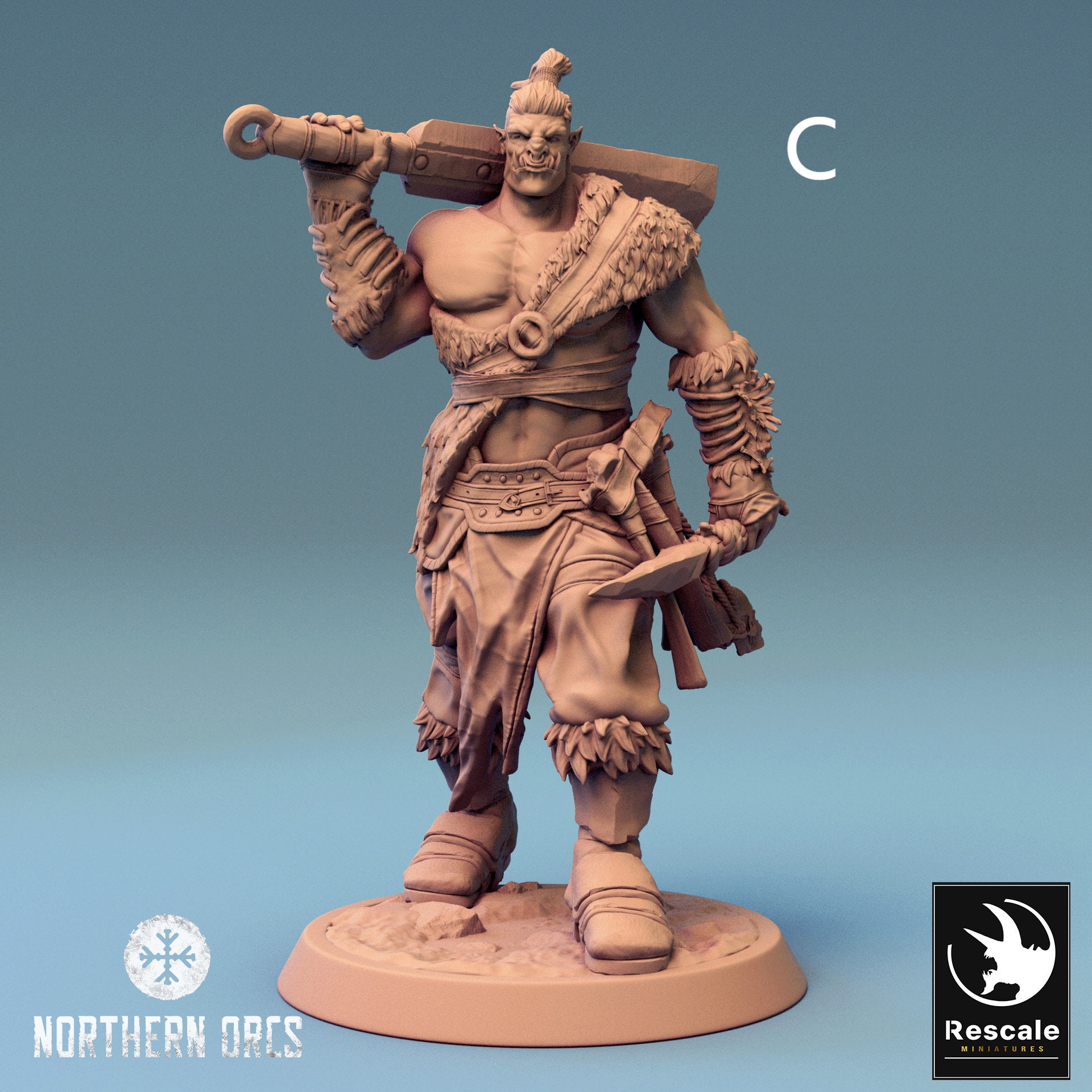 Orc Sword Infantry Miniatures - Rescale Miniatures | Savage Orruk ...