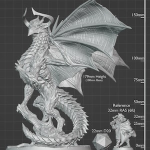 Elder Dragon Miniature - Artisan Guild | Ancient Red Dragon Model ...
