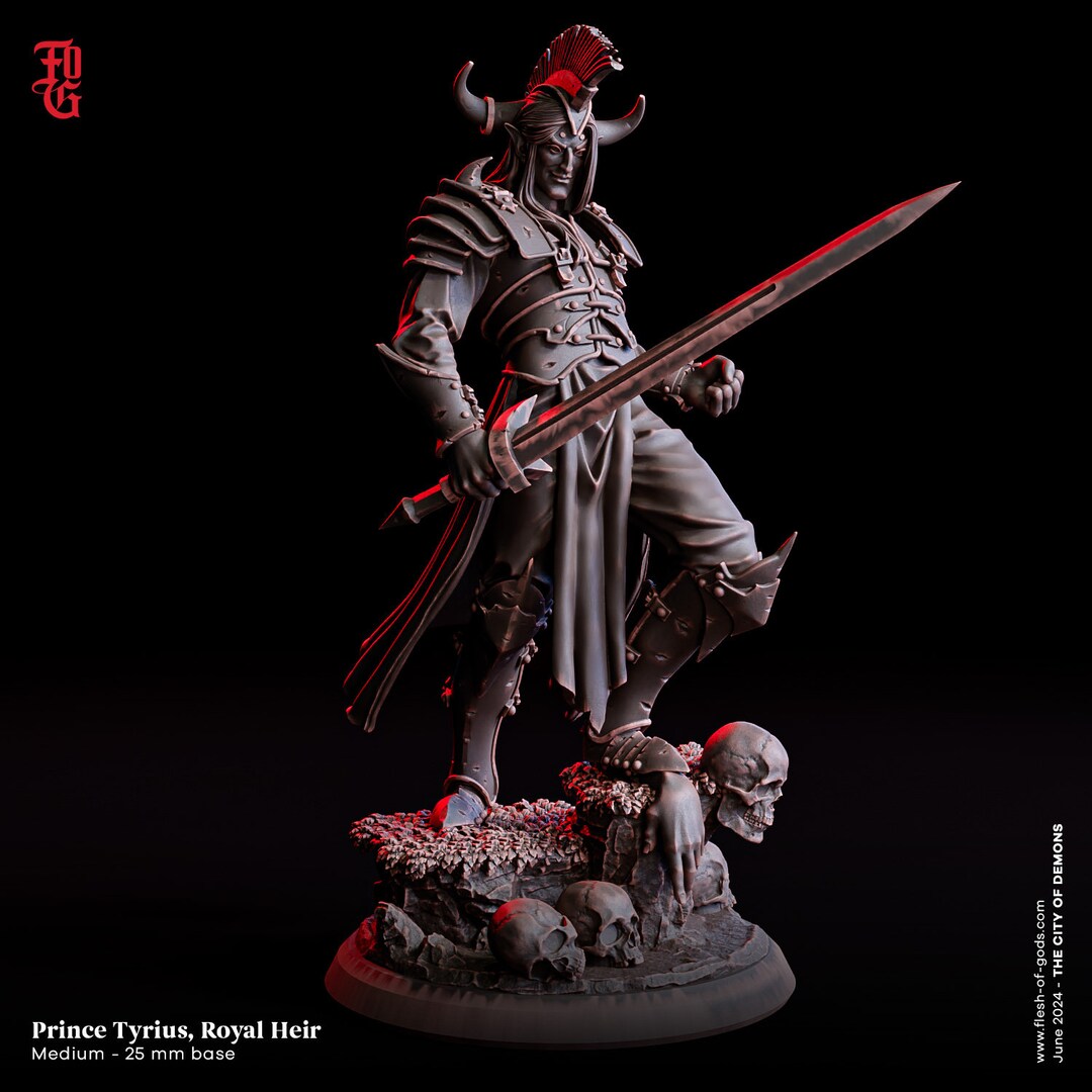Drow Hexblade Warlock Miniature - Flesh of Gods | Model | Dark Elf ...