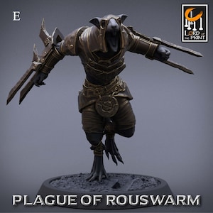 Skaven Gutter Runner Miniatures - Lord of the Print | Ratfolk Infantry ...