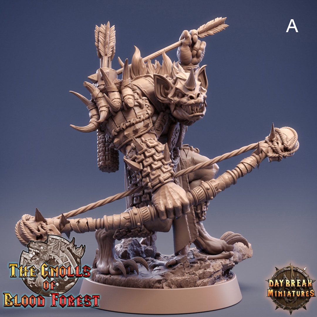 Gnoll Infantry Miniatures - Daybreak Miniatures | Beastfolk Warrior ...