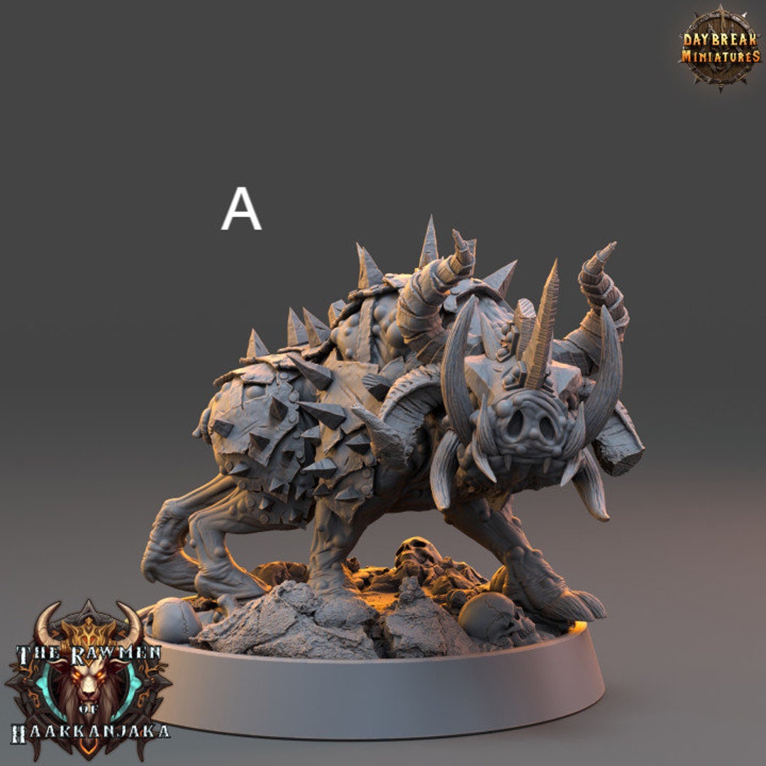 Razorgor Beast of Chaos Miniatures - Daybreak Miniatures | Beastmen War ...
