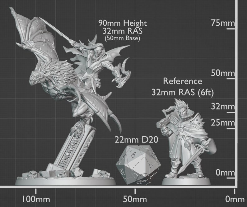Vampire Bat Mounts & Rider Miniatures - Artisan Guild | Beast Models ...