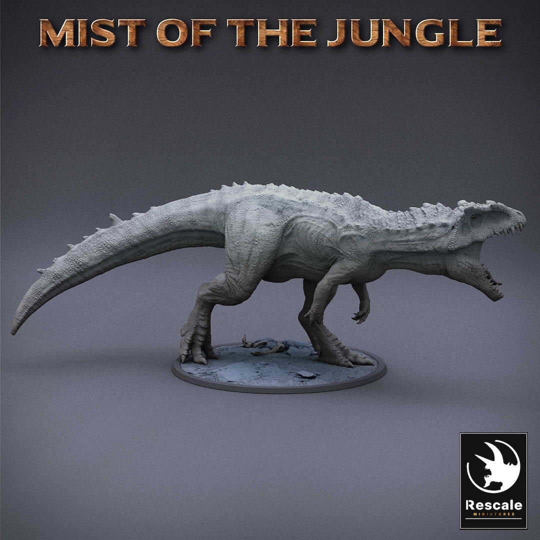 Giant Carnosaur Dinosaur Miniature - Rescale Miniatures | Seraphon ...