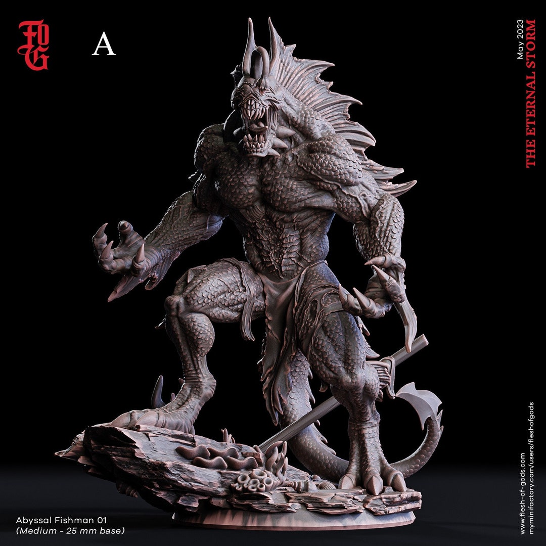 Sea Monster Miniatures - Flesh of Gods | Troglodyte Models | Abyssal ...