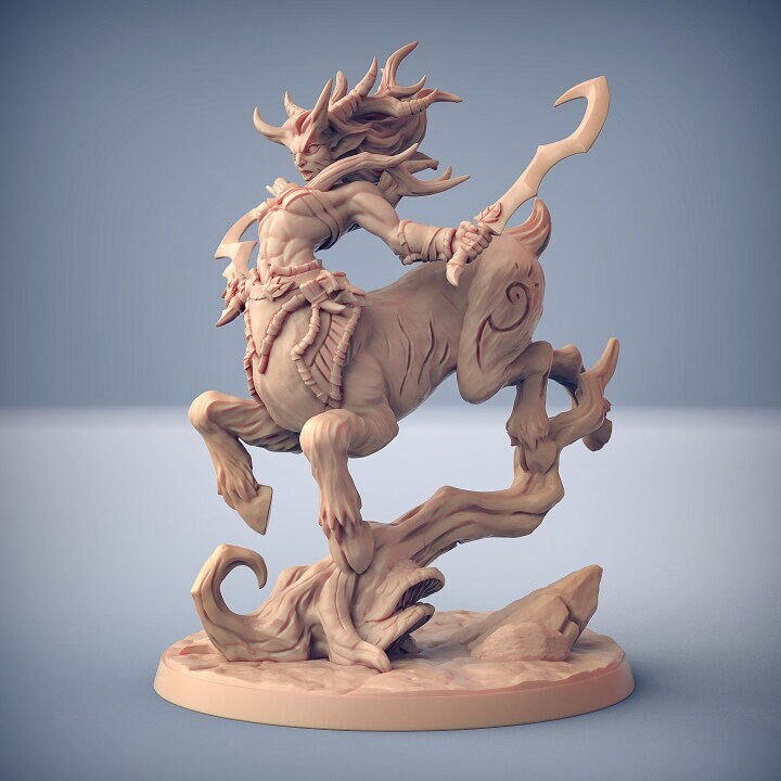 Centaur Barbarian Miniature - Artisan Guild | Fey Beastfolk Rogue Model ...