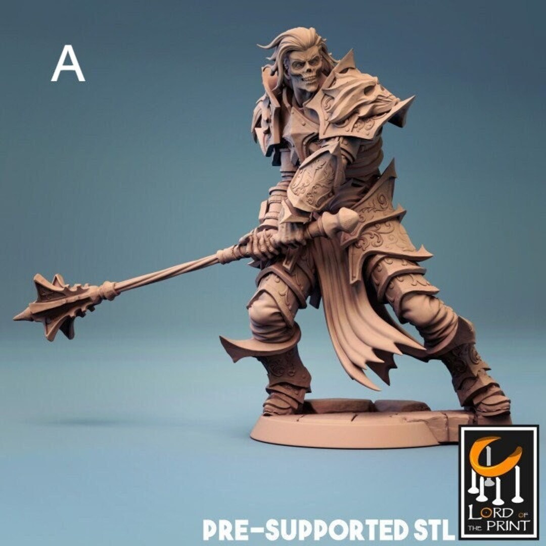 Grave Guard Wight Warrior Miniatures - Lord of the Print | Undead ...