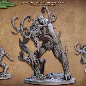 Giant Wendigo Miniature - Artisan Guild | Undead Lechen Model | Forest ...