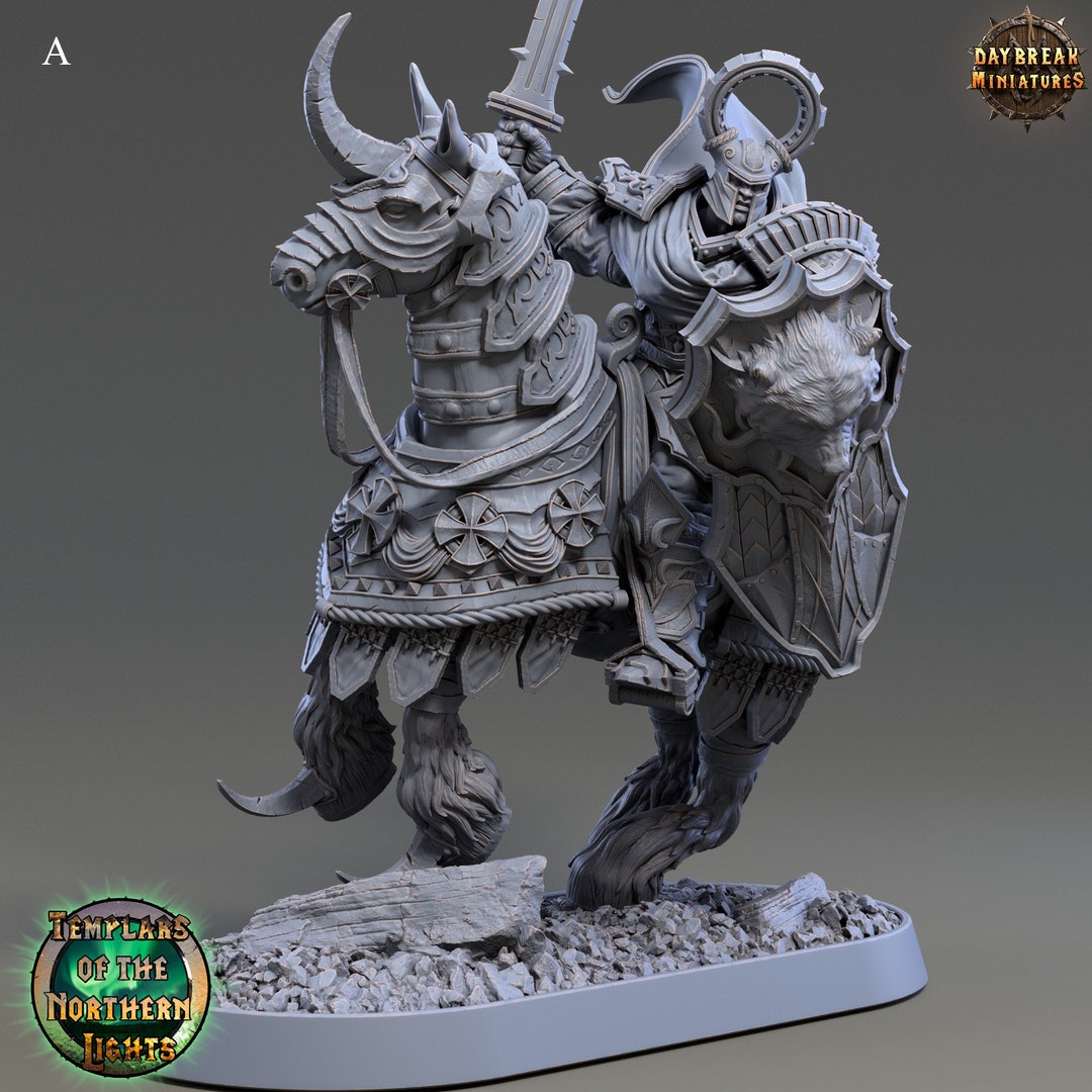 Paladin Cavalry Miniatures Daybreak Miniatures Mounted Heavy Infantry ...
