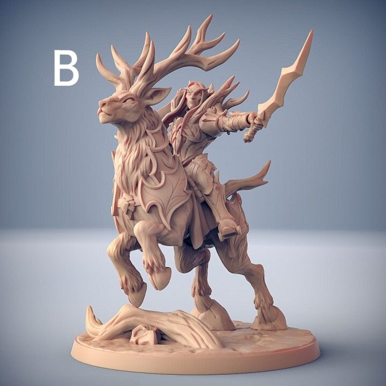 Elf Cavalry Miniatures - Artisan Guild | Stag Mount Models | Wargaming ...
